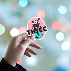 Thicc - Vinyl Waterproof Sticker - Etsy