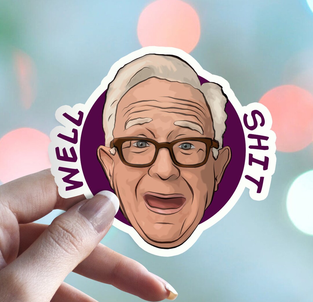 Leslie Jordan - Well Shit - Waterproof Vinyl Sticker - Water Bottle ...