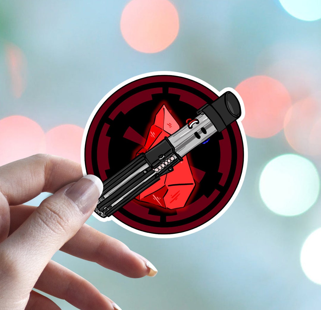 Darth Vader - Red Kyber Crystal - Lightsaber - Star Wars - Waterproof ...