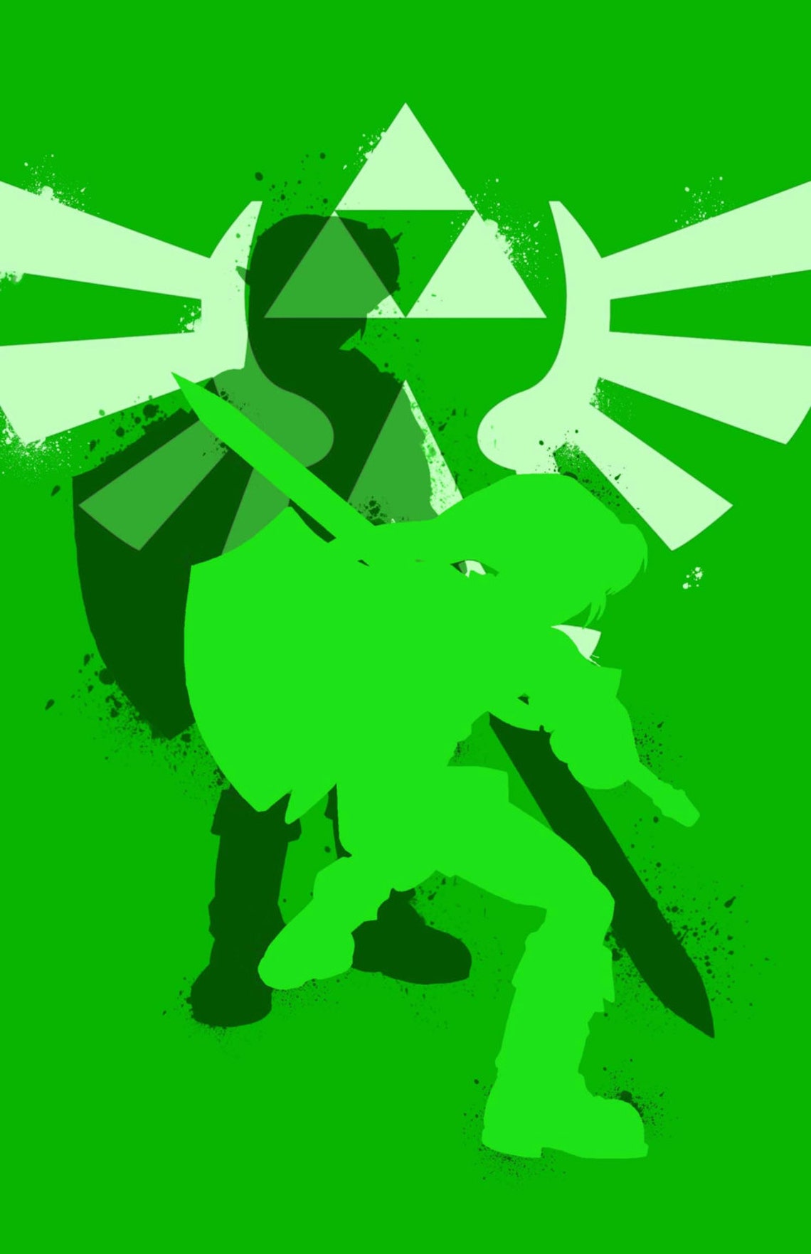 Legend of Zelda Green Variant Link Nintendo Gamer | Etsy