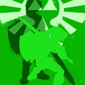 Legend of Zelda Green Variant Link Nintendo Gamer | Etsy