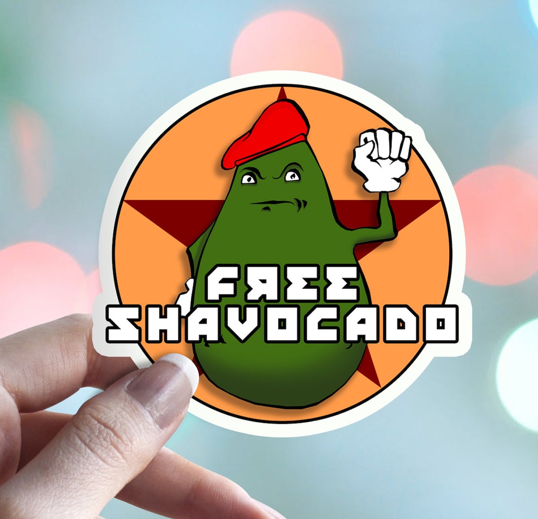 Free Shavacado - Vine - Avocado - Waterproof Vinyl Sticker - Water ...