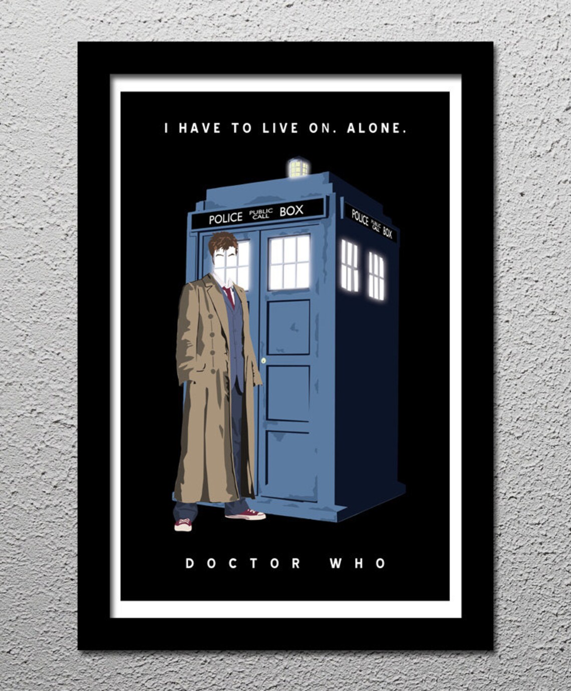 Doctor Who 10th Dr David Tennant Tardis Poster 13x19 - Etsy