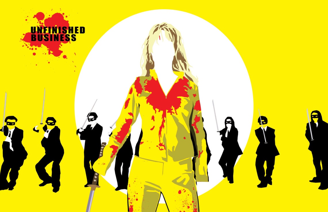 Kill Bill the Bride Uma Thurman Crazy 88's Quentin | Etsy