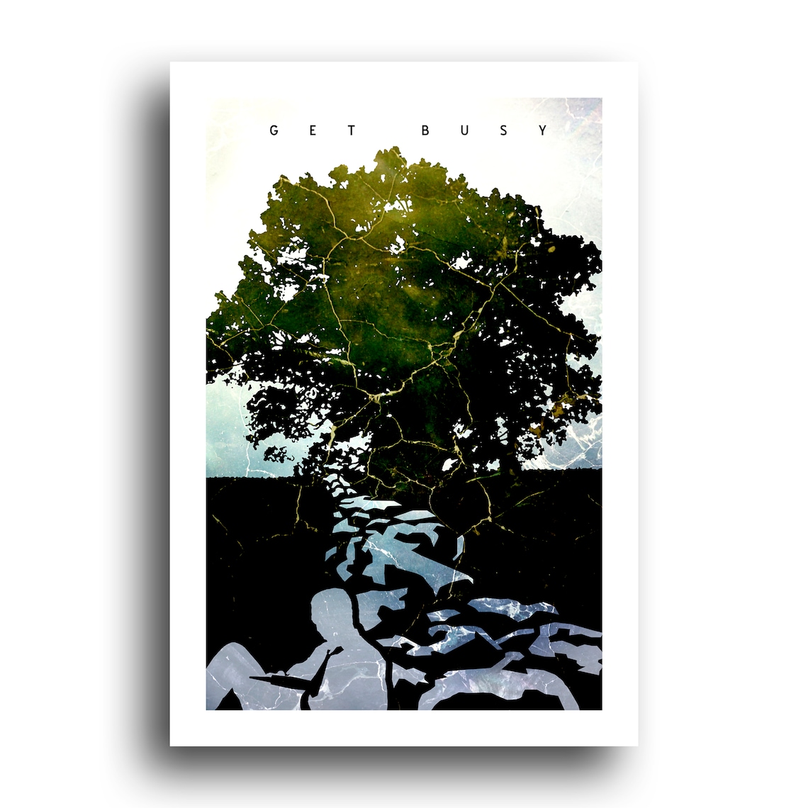 Shawshank Redemption - Get Busy Living - Original Art Poster 13x19 - Etsy