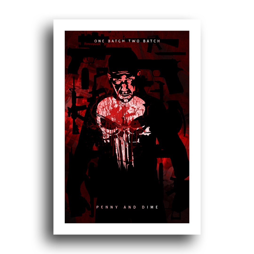 Punisher - Jon Bernthal - Marvel - Original Minimalist Retro Art Poster ...