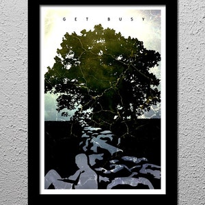 Shawshank Redemption - Get Busy Living - Original Art Poster 13x19 - Etsy
