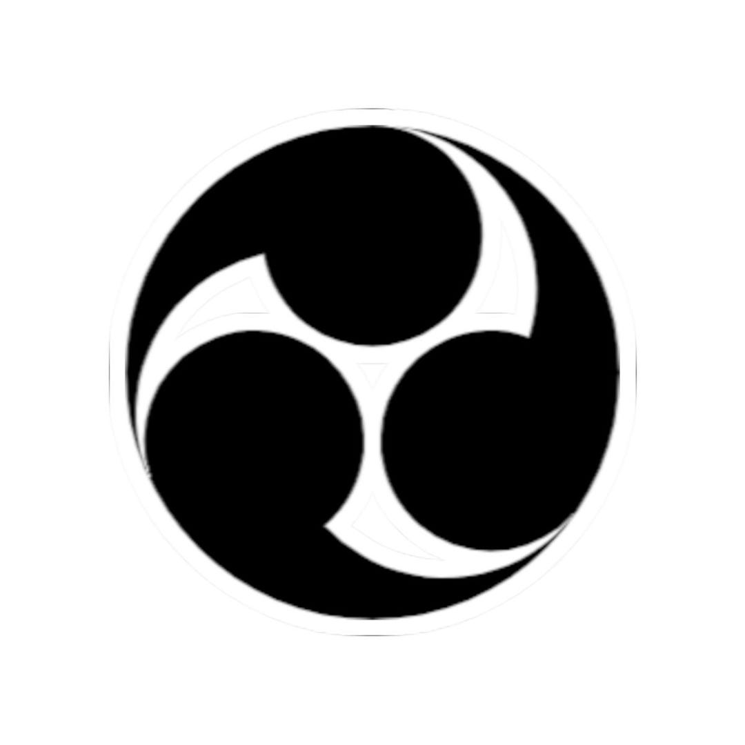 Japanese Mitsudomoe Sticker Samurai Crest Decal Shinto Festival Symbol ...