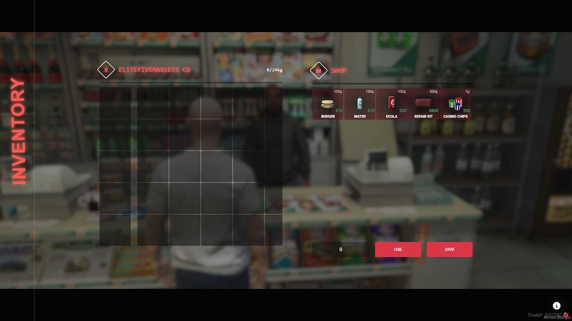 Oxinventory Redesign | Red Theme | Fivem Inventory System | Custom UI ...
