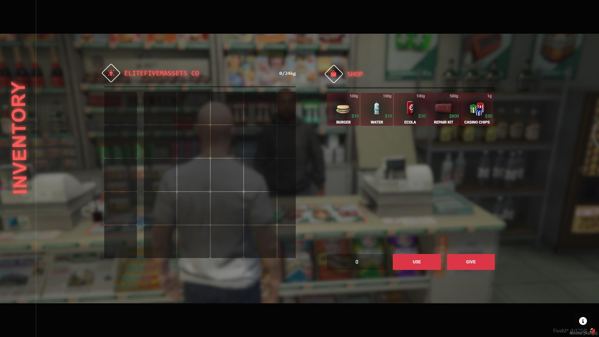 Oxinventory Redesign | Red Theme | Fivem Inventory System | Custom UI ...