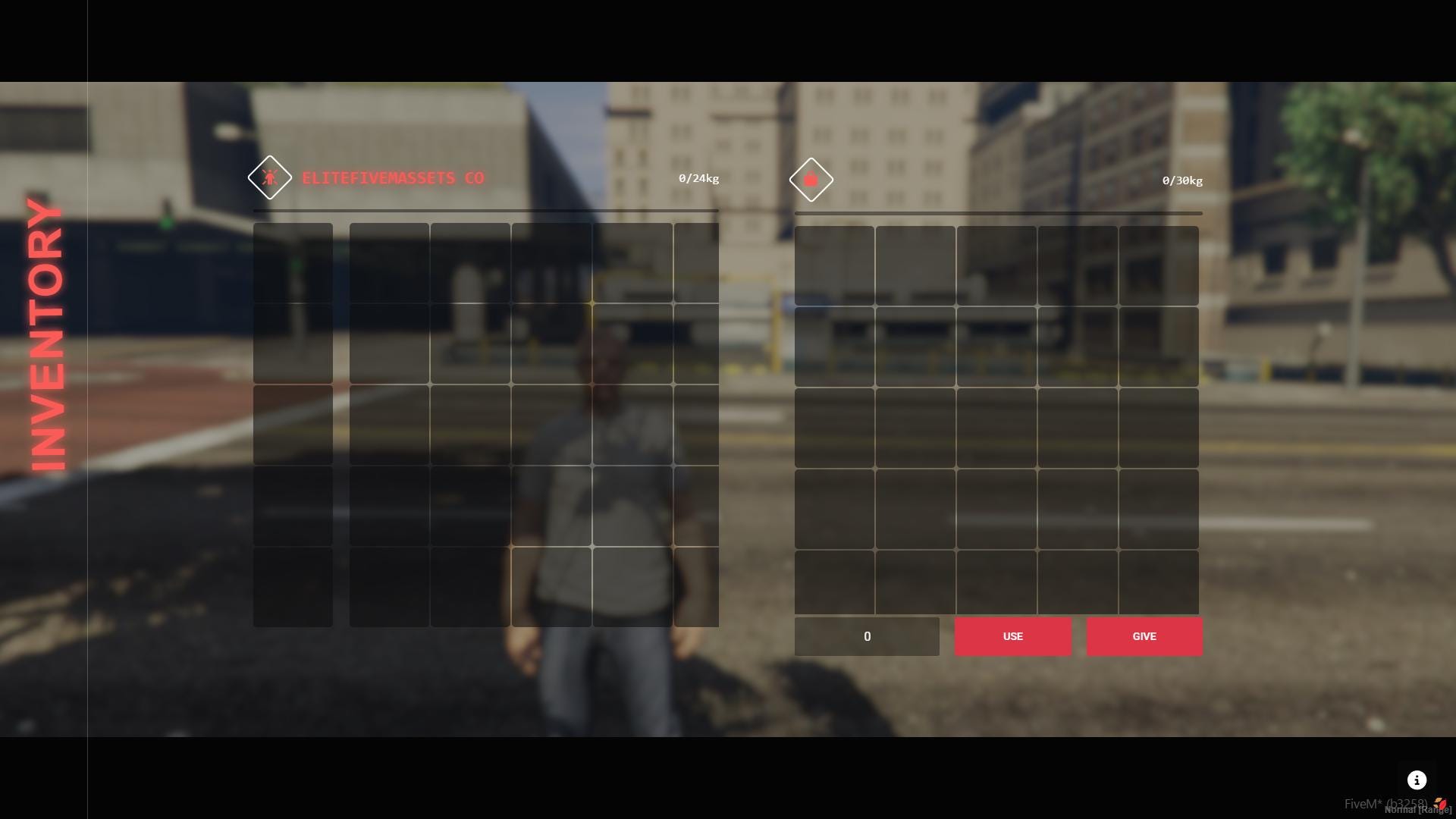 Oxinventory Redesign | Red Theme | Fivem Inventory System | Custom UI ...