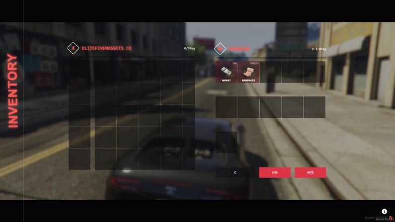 Oxinventory Redesign | Red Theme | Fivem Inventory System | Custom UI ...