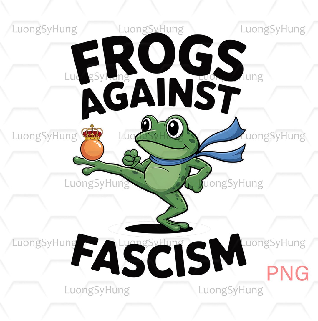 Frog Again Fascism PNG, Portland Frog Protest Digital Download - Etsy