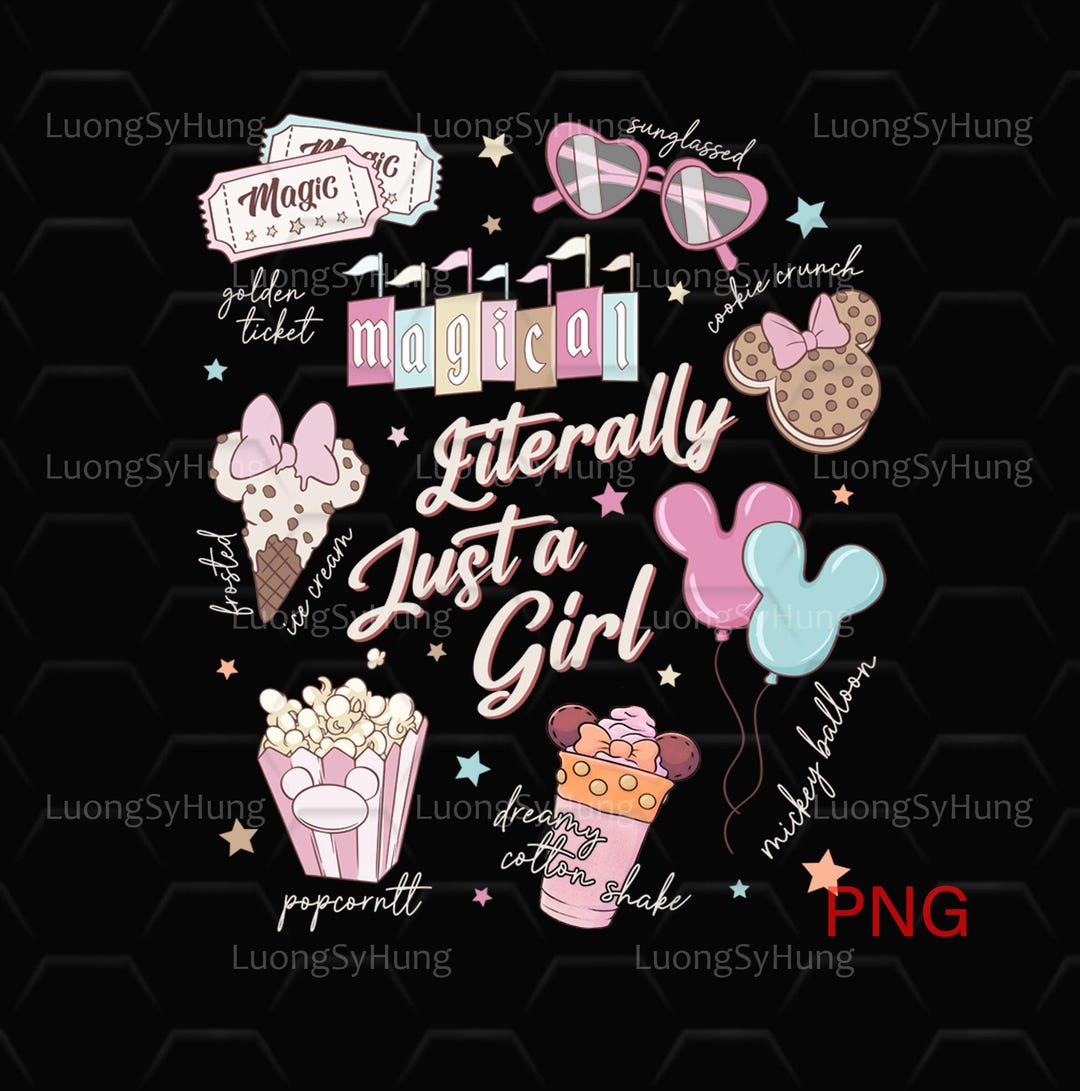 Disneyland Literally Just A Girl PNG, Minnie Mouse Girl Trip Digital ...