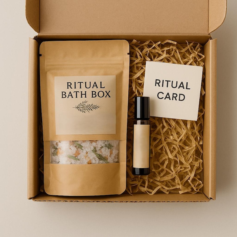 Ritual Bath Box Subscription – Herbal Soak, Body Oil & Card Set - Etsy