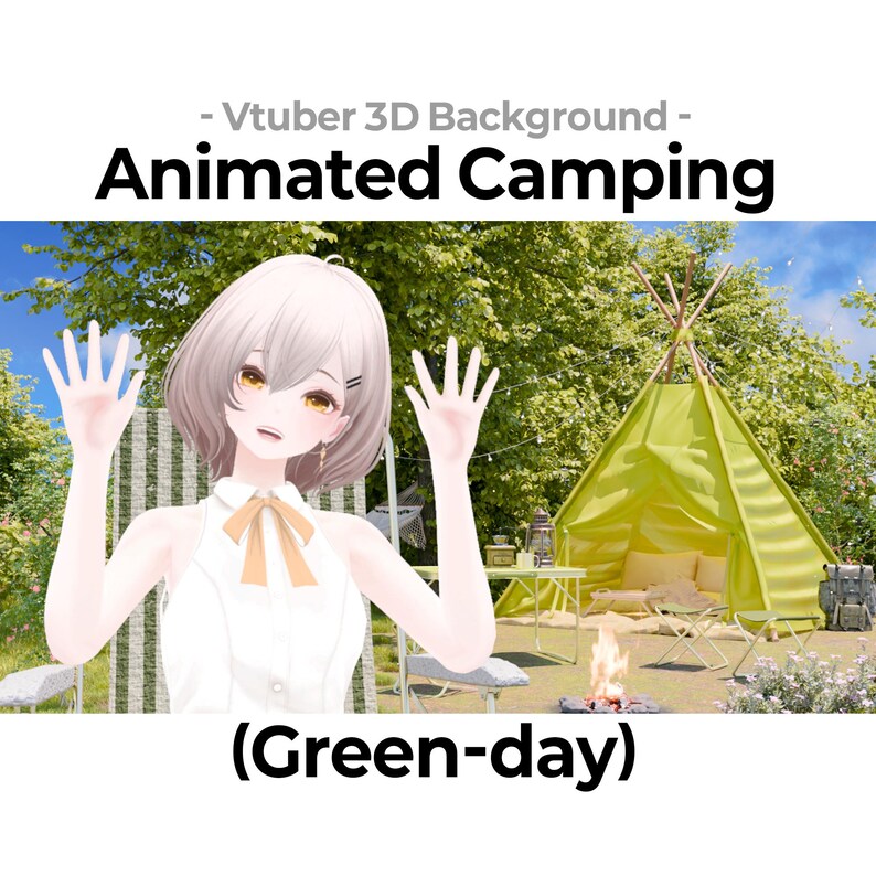 Animated Campfire Vtuber Background: Streaming Asset (PNG Image File) - Etsy