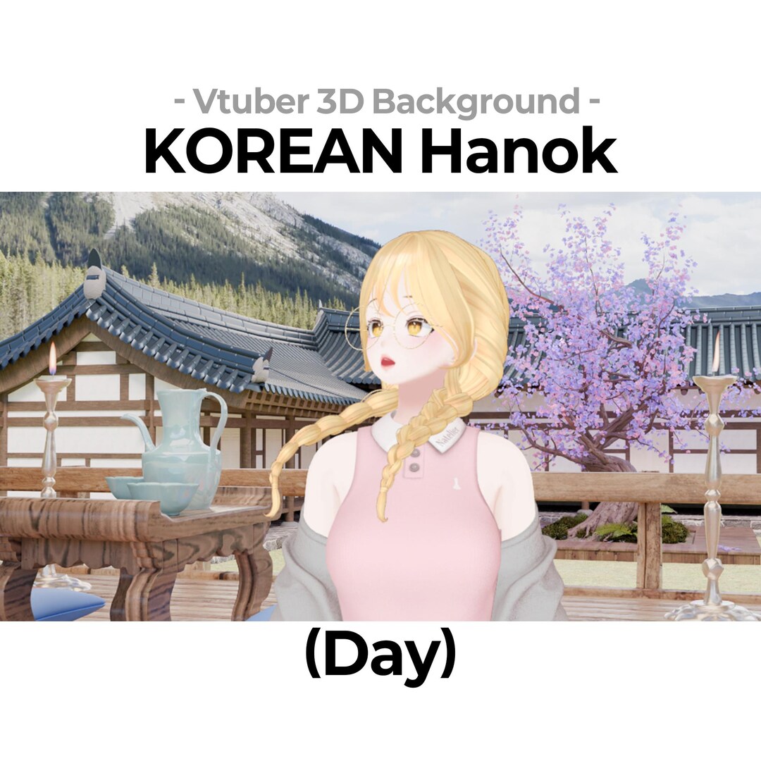 Korean Hanok Vtuber Background | K-pop Inspired Streamer Asset (day) - Etsy