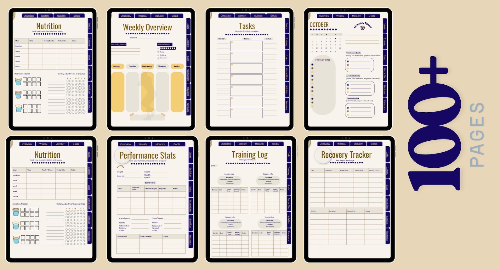 Student Athlete Planner 2025–2026 | Sports Organizer for Training ...