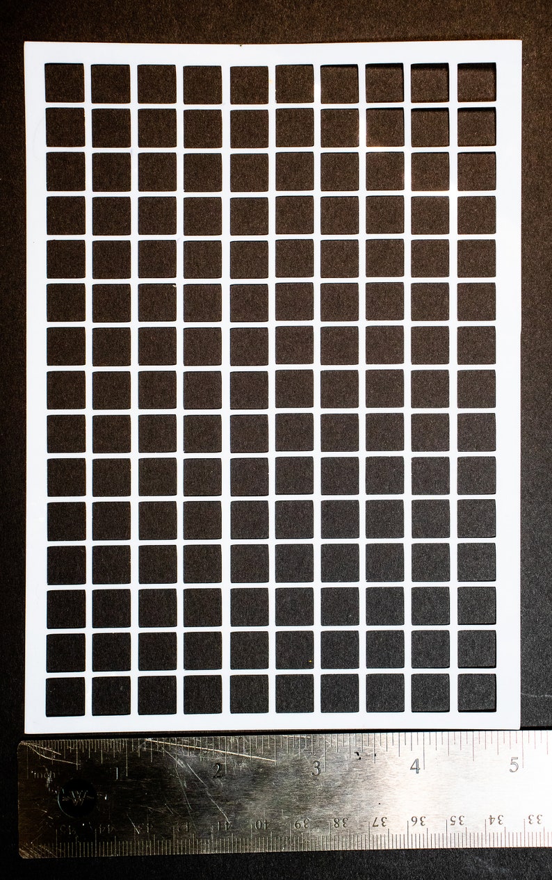 Color Theory-paint Mixing-chart-grid Stencil - Etsy