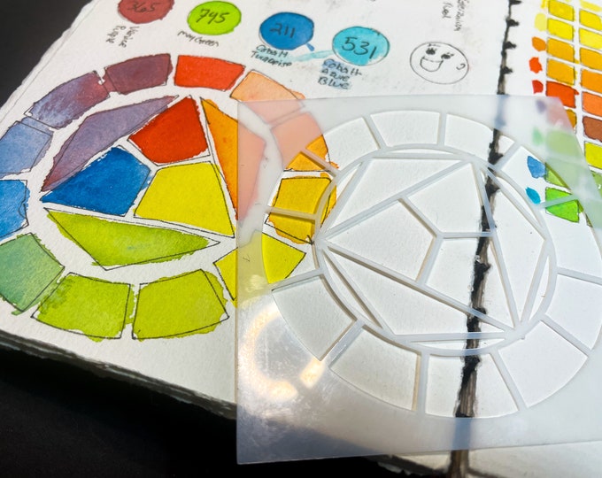 Reusable Mylar Color Theory Stencil- Color Wheel - Etsy