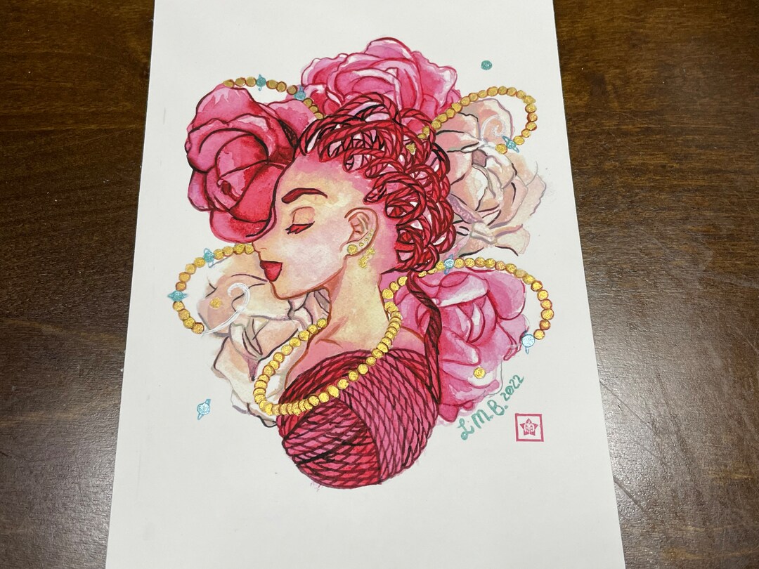 5”x7” Hand Embellished Print of “creatvity” - Etsy