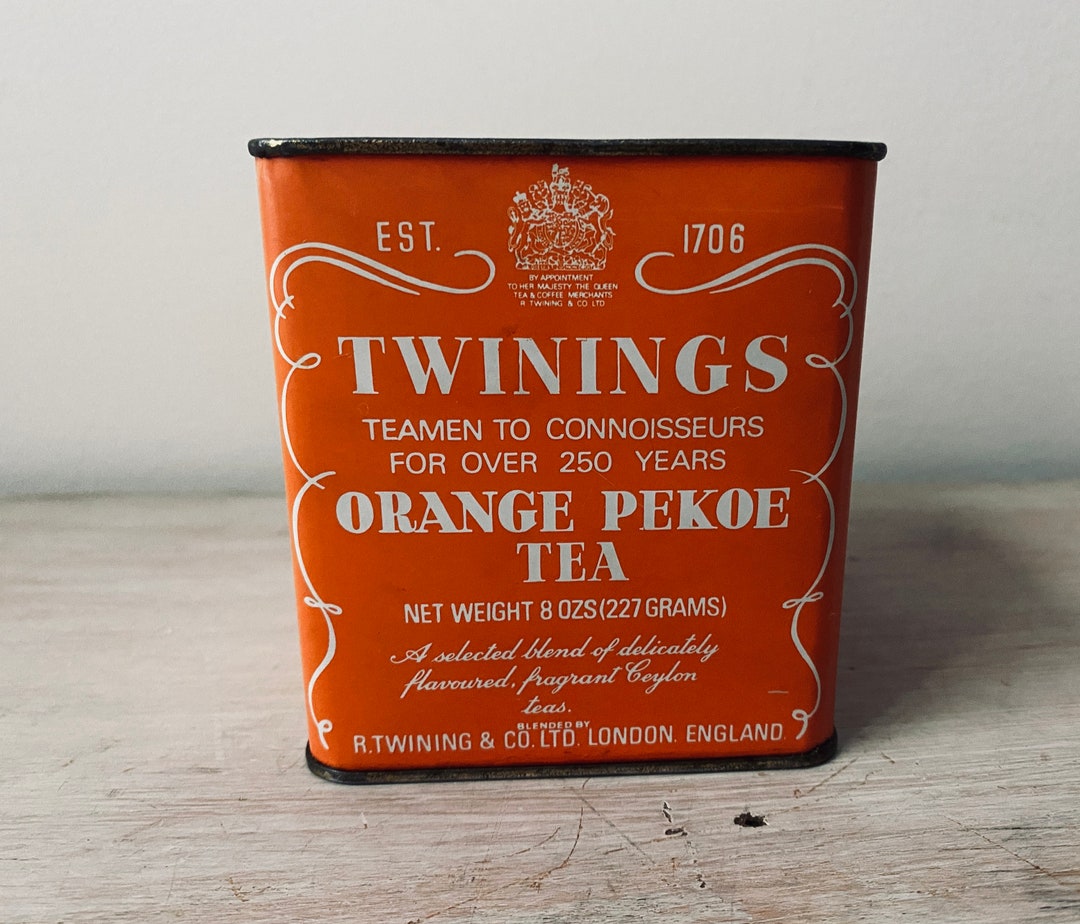 Rare 8 Oz VINTAGE Metal Twinings of London Orange Pekoe Tea - Etsy