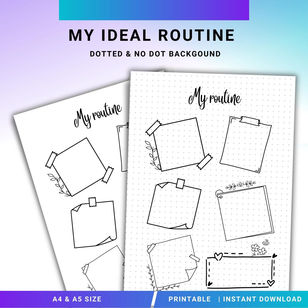 My Daily Routine PRINTABLE - Daily Routine Planner - Routine Tracker ...