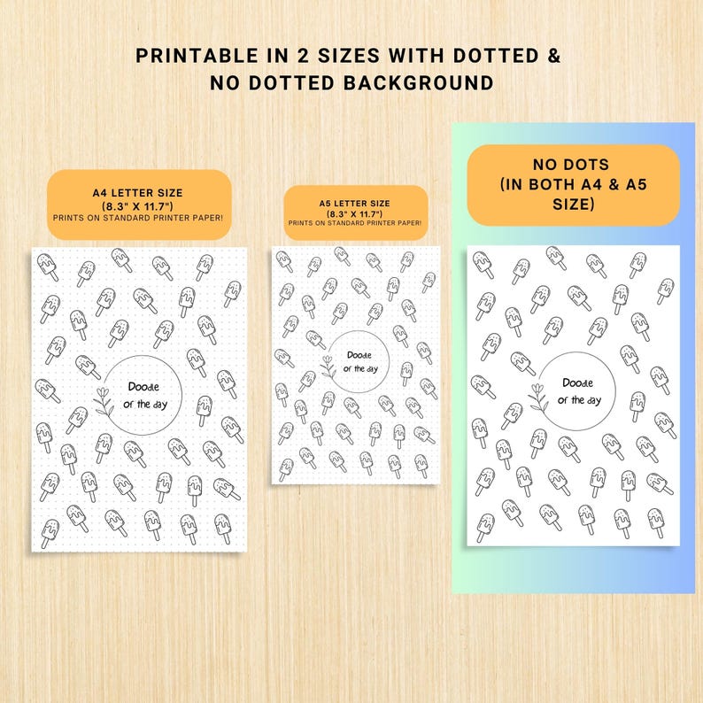DOODLE of the Day Bundle, Daily Doodle Journal, Creative Doodle of the ...
