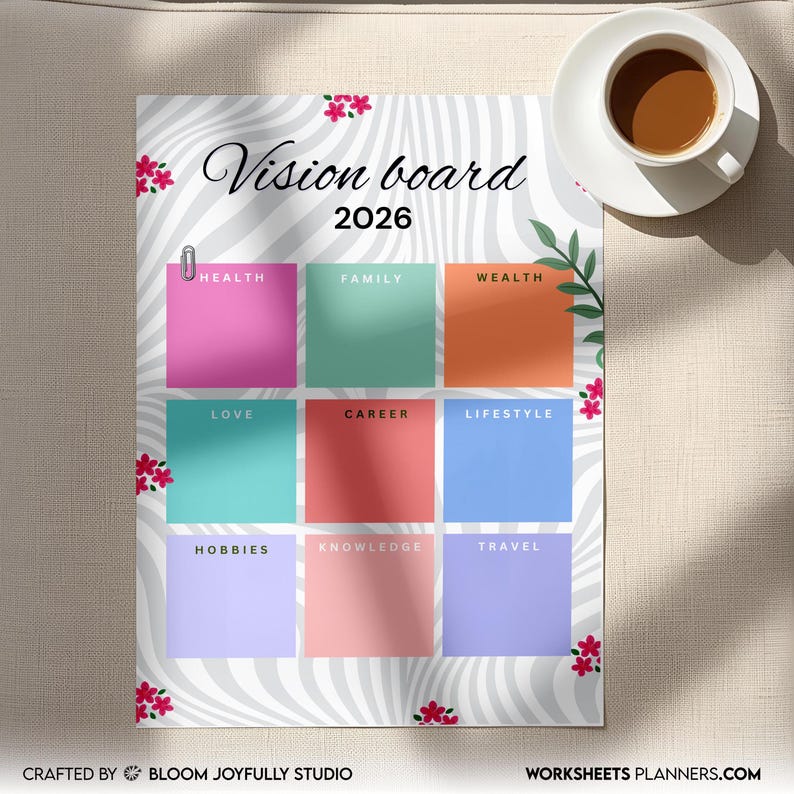 2026 My VISION BOARD - Health - Family - Wealth - Career - Travel ...