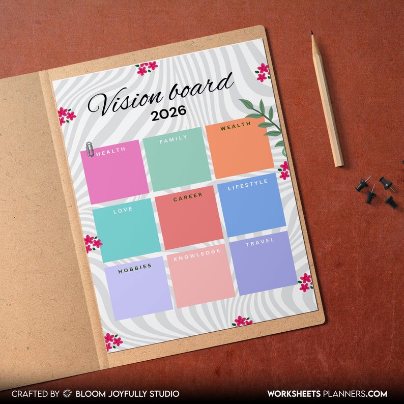 2026 My VISION BOARD - Health - Family - Wealth - Career - Travel ...