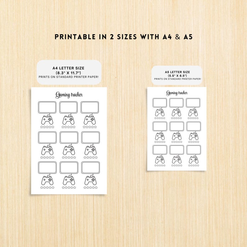 Video Game Tracker PRINTABLE - Gamer Log Book - Game Completion Tracker ...