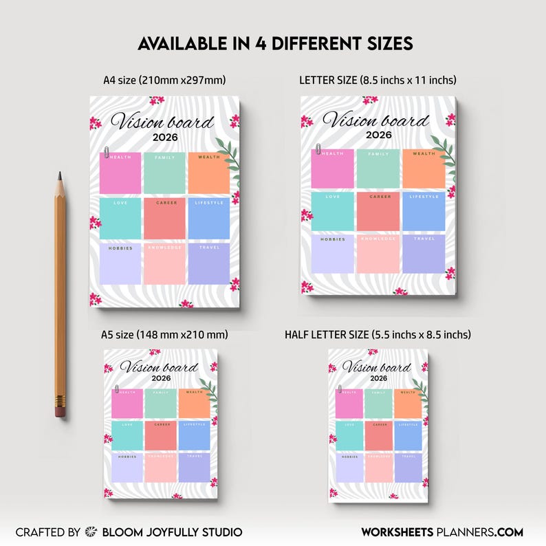 2026 My VISION BOARD - Health - Family - Wealth - Career - Travel ...