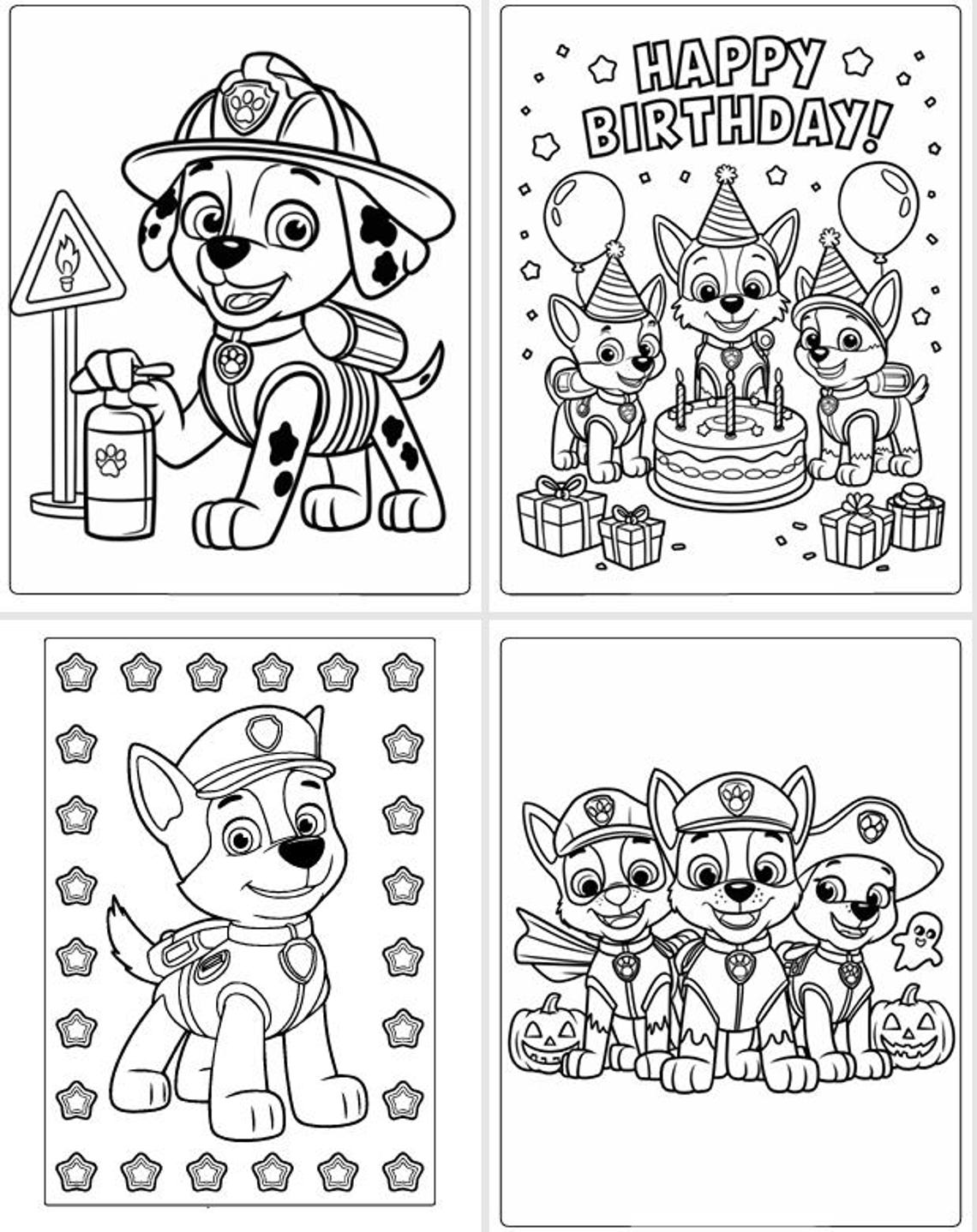 Mighty Puppy Coloring Pages PDF | Superhero Puppy Coloring Book for ...