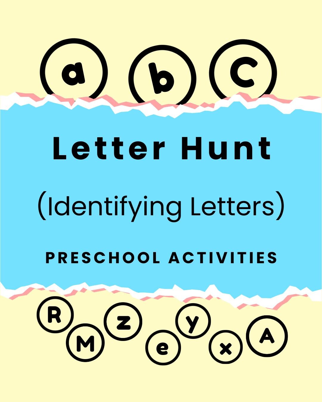 Letter Hunt: Finding the Alphabet Uppercase Lowercase |digital Download ...
