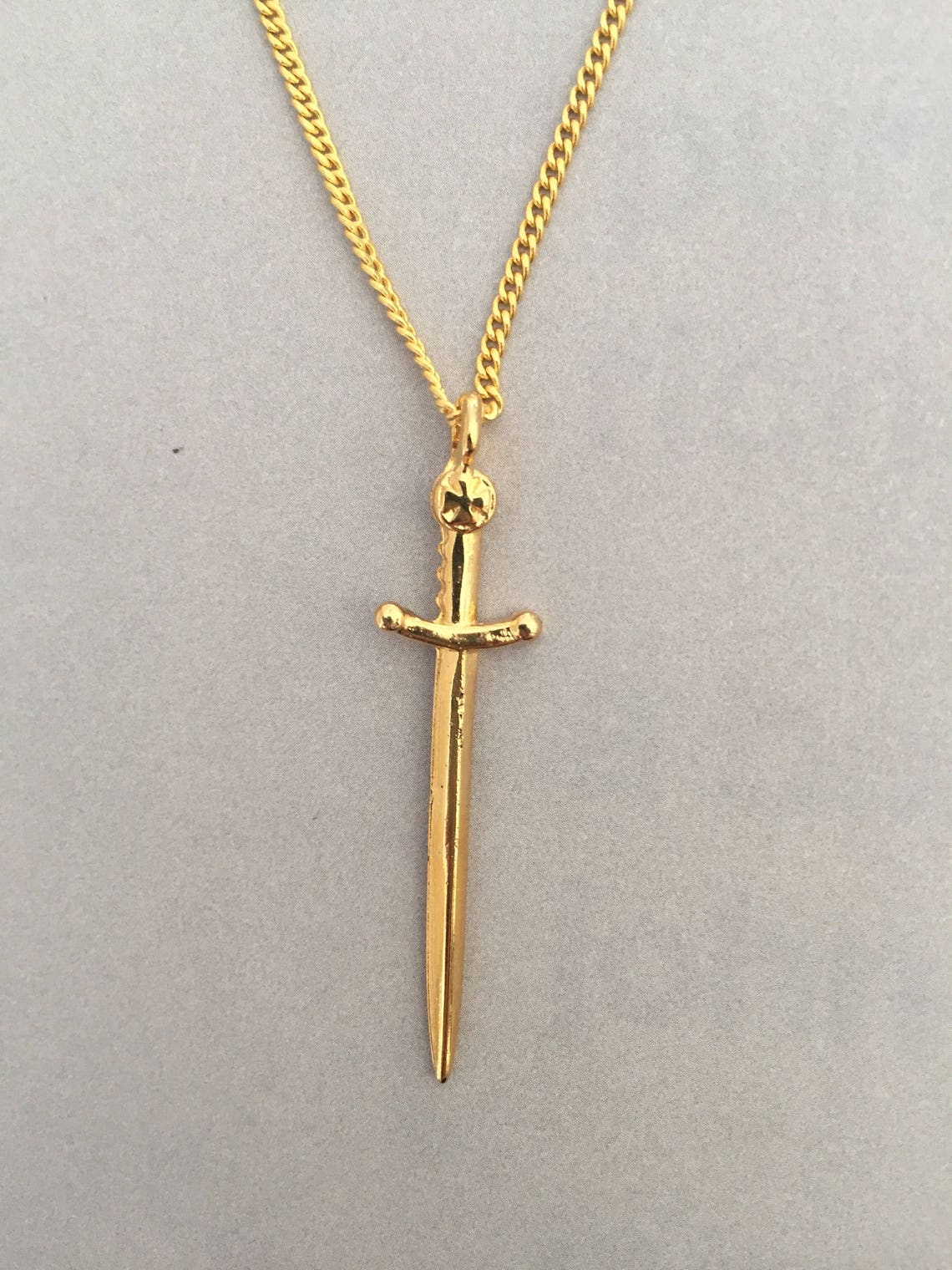 Gold Sword Necklace Delicate Gold Sword Pendant Gold - Etsy