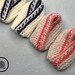 Loom Knit Two Color Baby Booties | Etsy