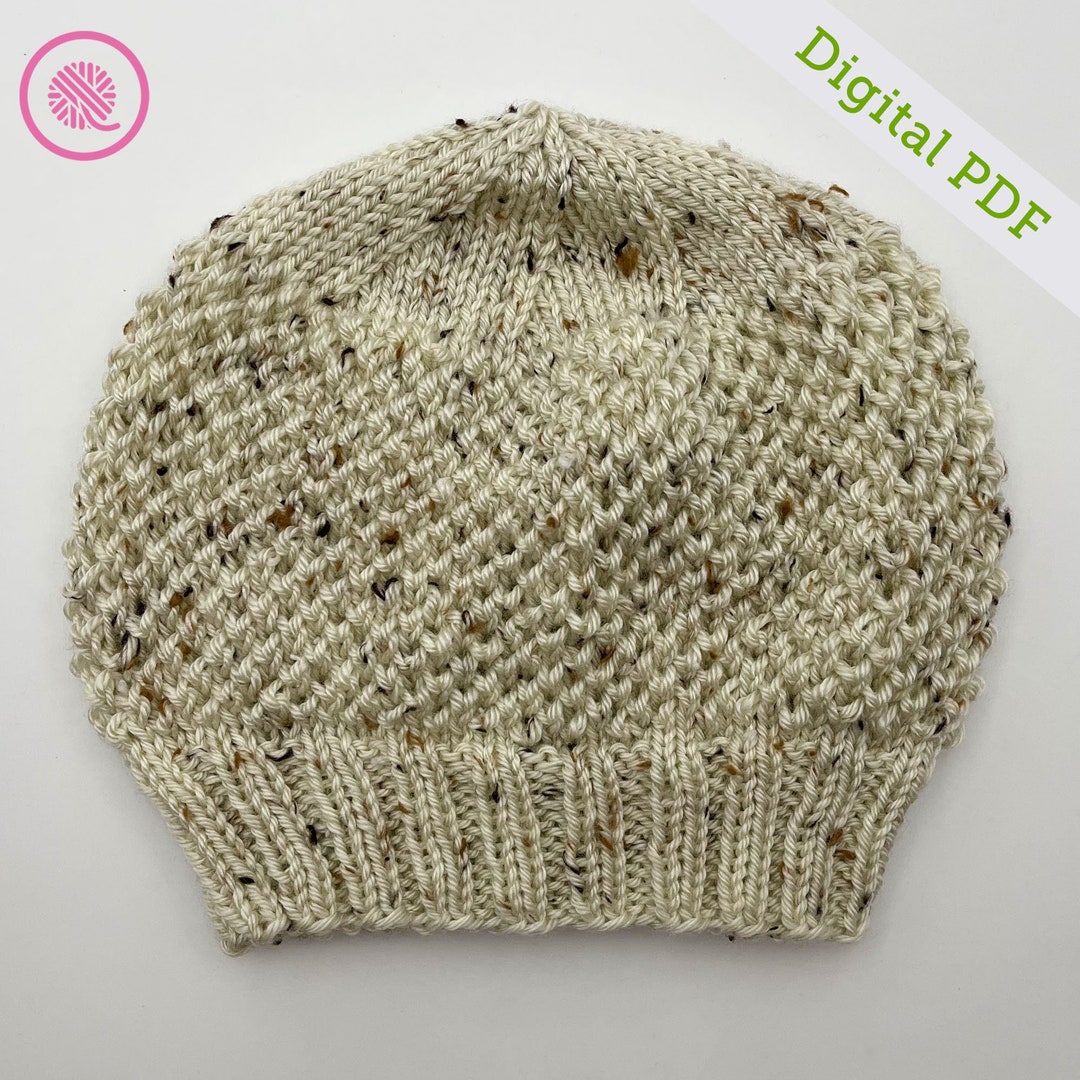 Needle Knit Beehive Waffle Hat - Etsy