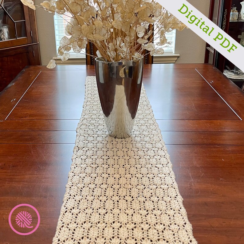 Needle Knit Lacy Runner - Etsy