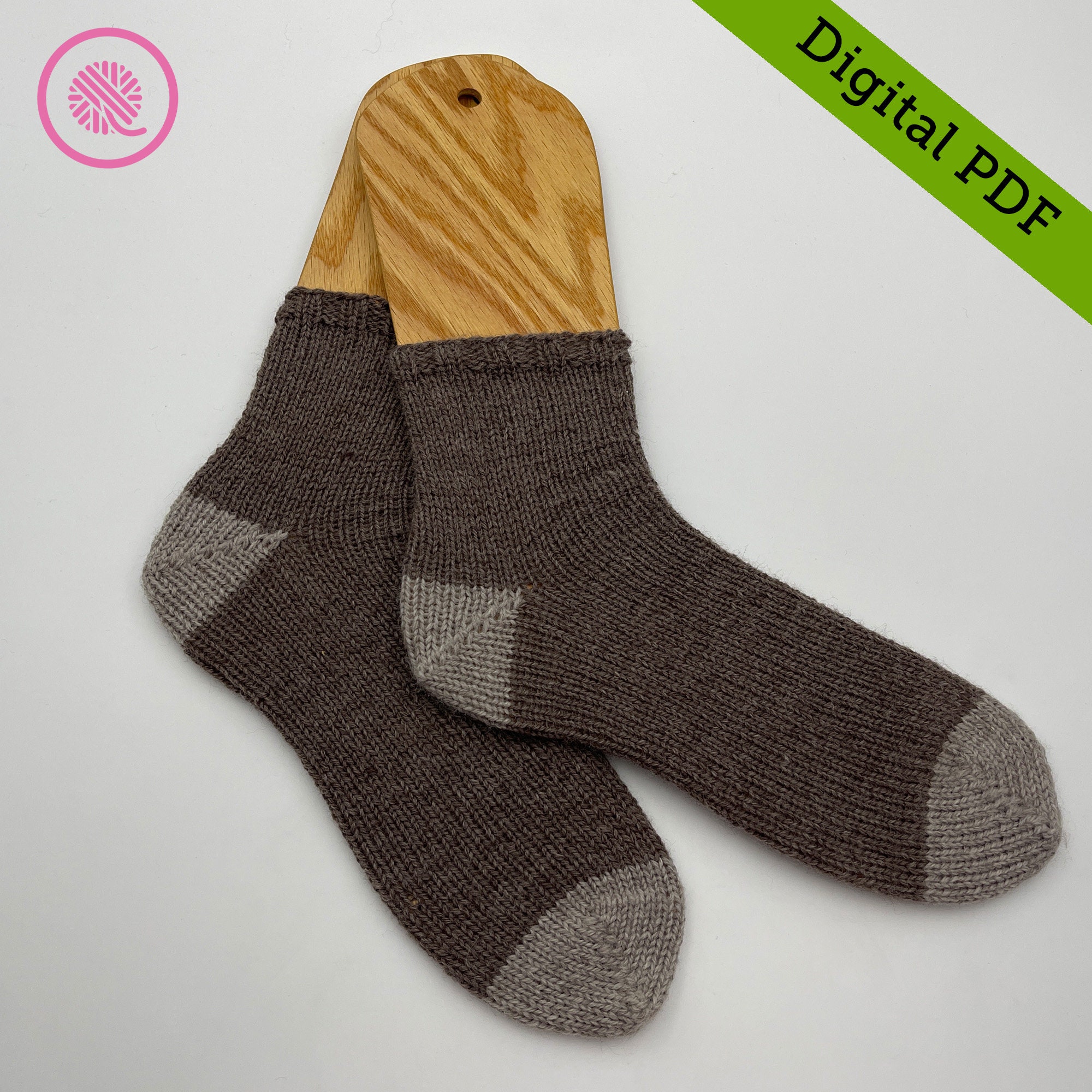 Loom Knit Basic Toe-up Socks - Etsy