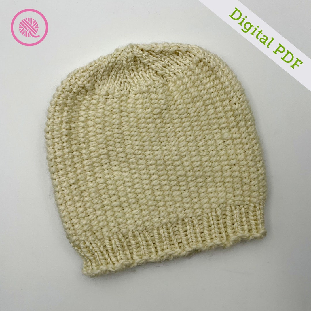 Loom Knit Linen Stitch Hat - Etsy