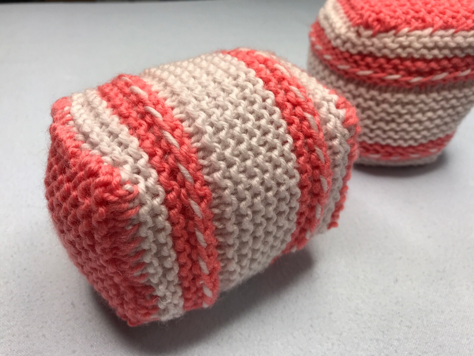 Loom Knit Rattle Ball Baby Toy - Etsy
