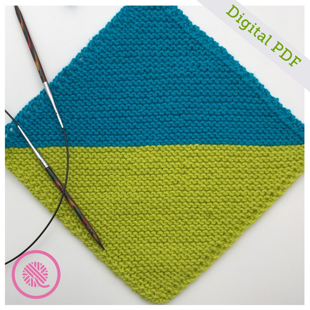 Needle Knit C2C Mock Mitered Square - Etsy