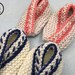 Loom Knit Two Color Baby Booties - Etsy