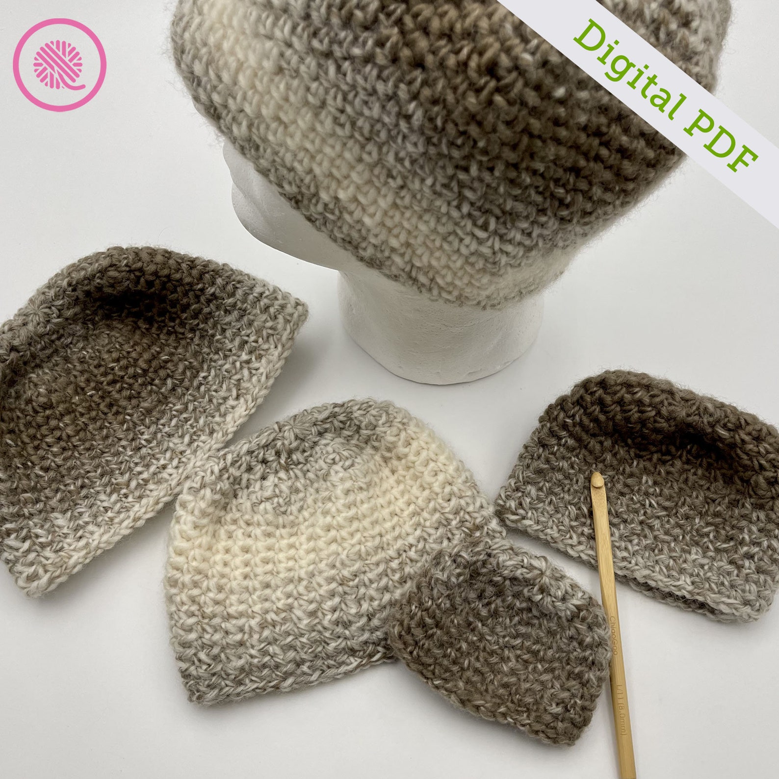 Crochet Easy Linen Stitch Hat - Etsy