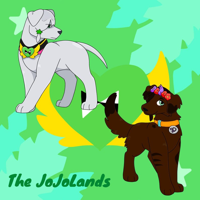 JJBA Dog Stickers - Etsy
