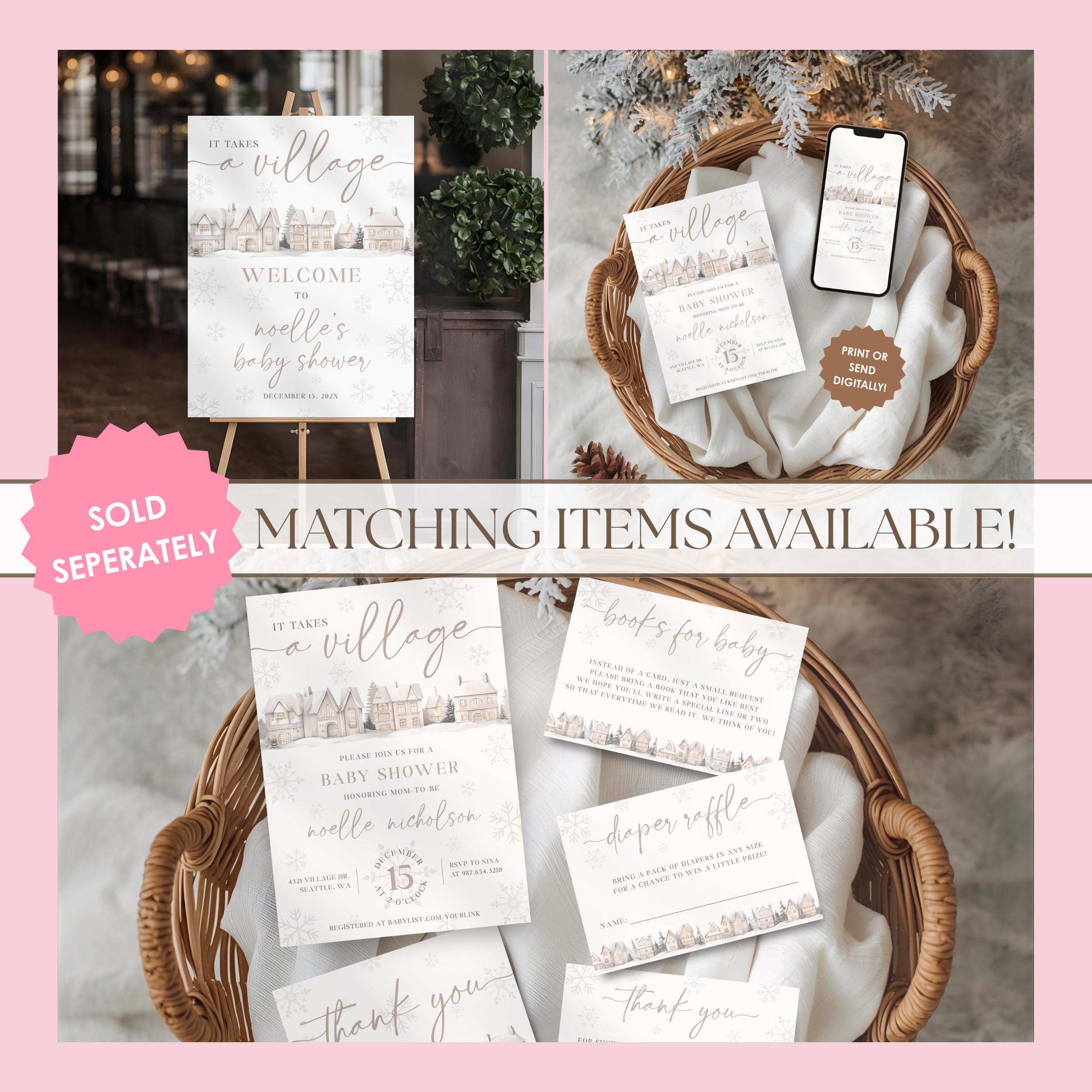 Guess How Many Snowballs Winter Baby Shower Game | Editable Canva ...