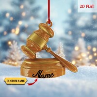 Judge Personalized Wooden Ornament, Judge Christmas Ornament, Judge ...