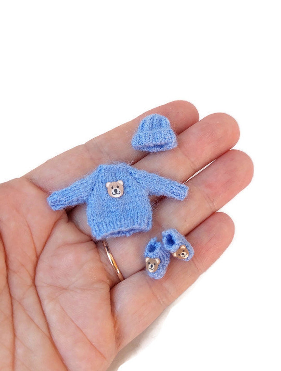 Dollhouse Miniature Baby Jumper and Hat Nursery Set - Etsy
