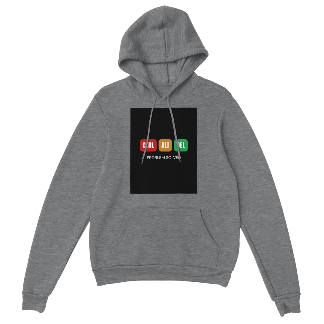 CTRL ALT DEL Problem Solved |programmer Hoodie for Women | Heavy Blend ...