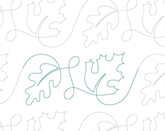 Bee Balm Flower Digital Quilting Pattern Design Pantograph - Etsy
